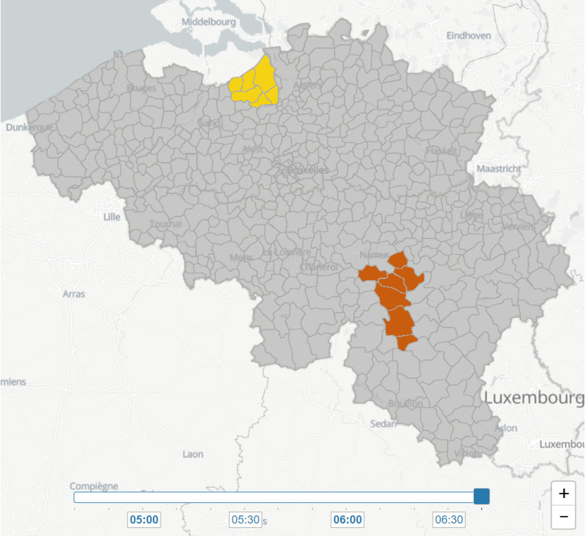 IRM - Nouveau sur meteo.be : Carte interactive des flashs météo