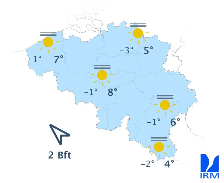 IRM - Météo pour les prochains jours