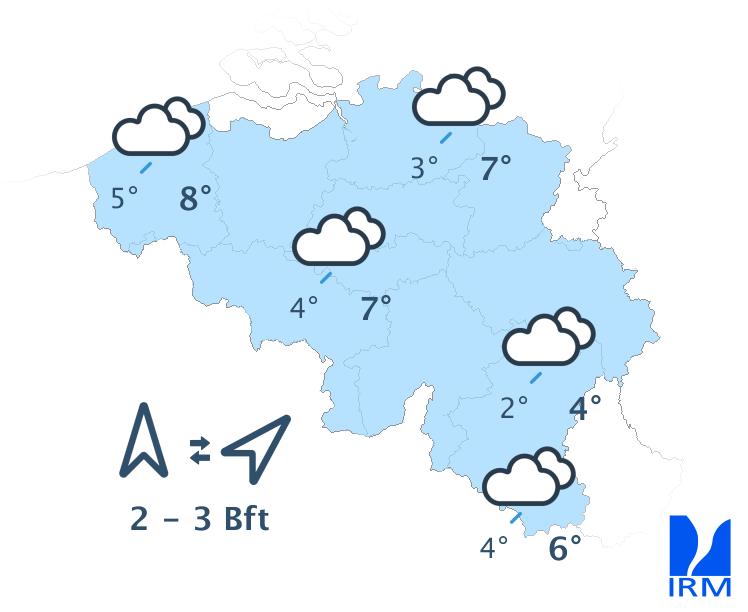 IRM - Météo pour les prochains jours